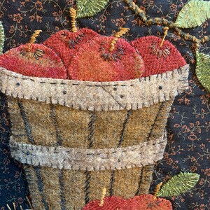 A Bushel and a Peck- Wool Appliqué Pattern - Etsy