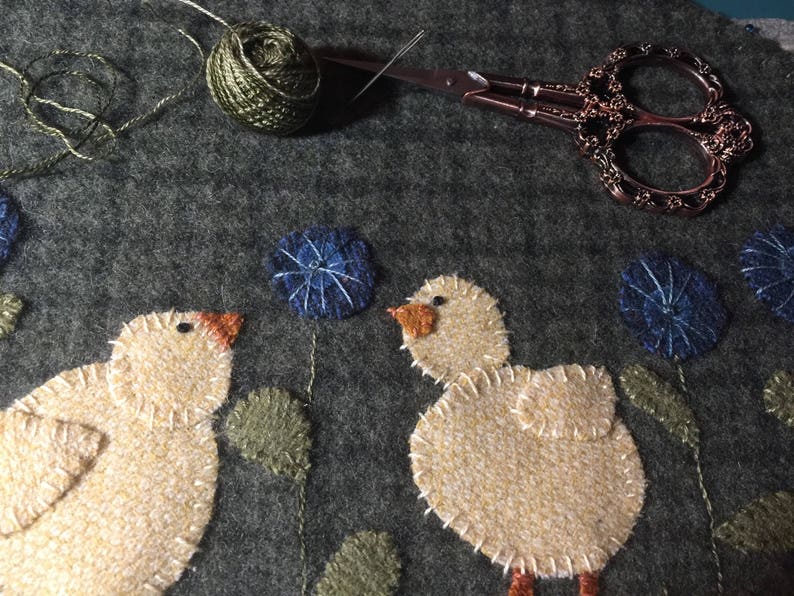 Spring Fling Wool Appliqué Pattern - Etsy