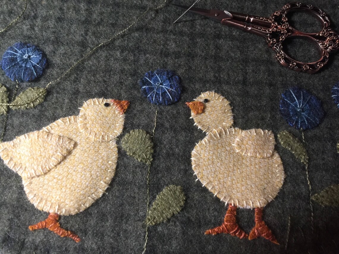 Spring Fling Wool Appliqué Pattern - Etsy