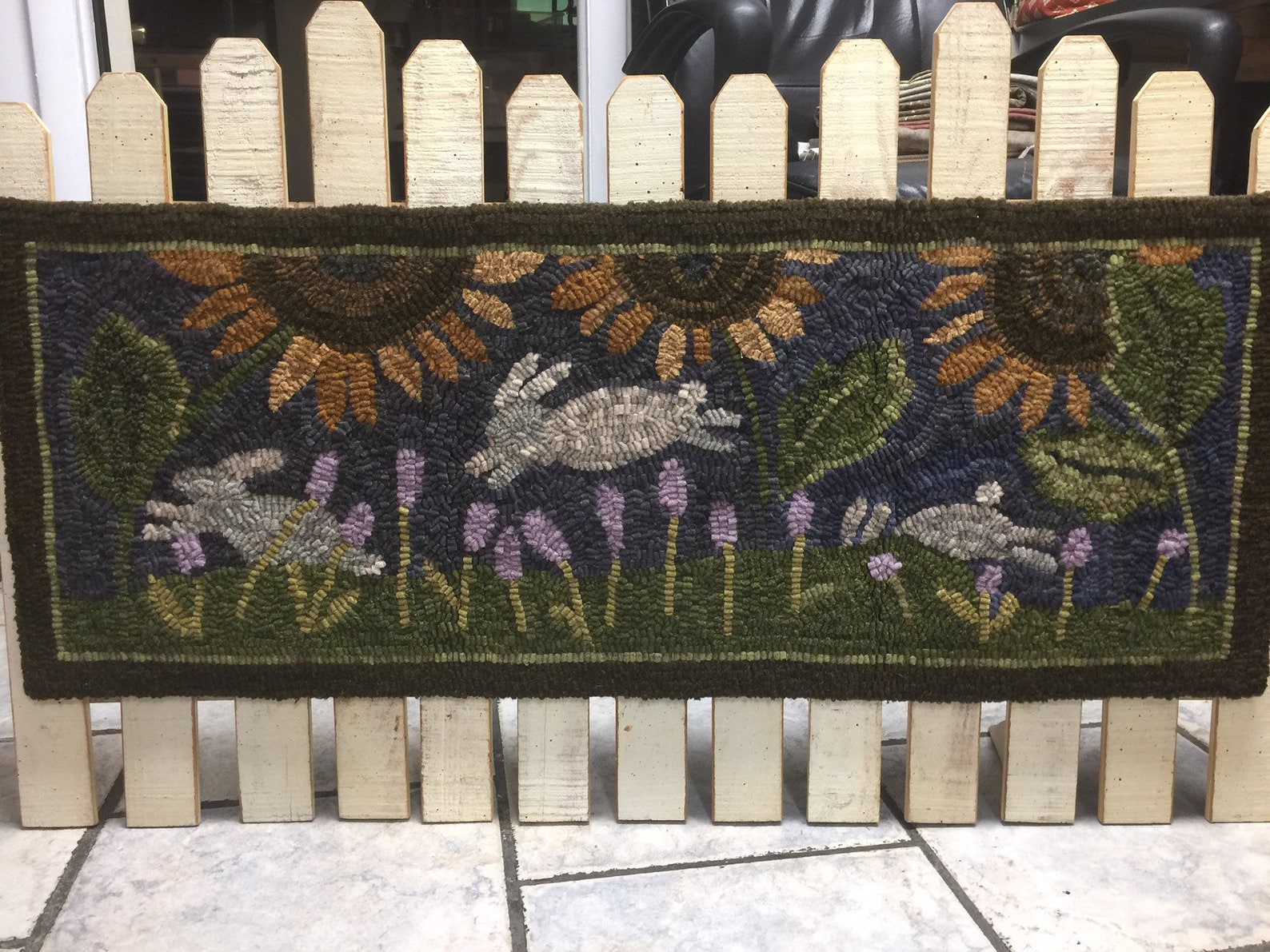 Bunny Hop- is the Name of This Rug Hooking Pattern - Etsy