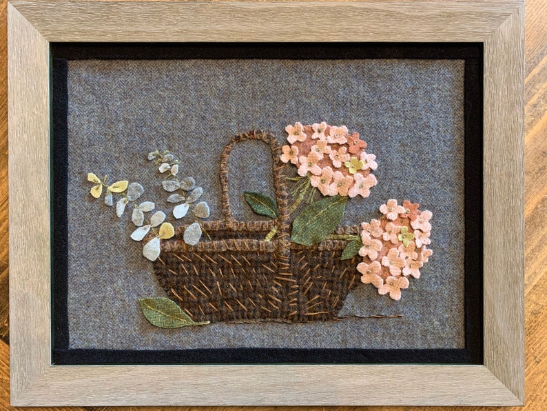 Still Life-wool appliqué pattern | Etsy