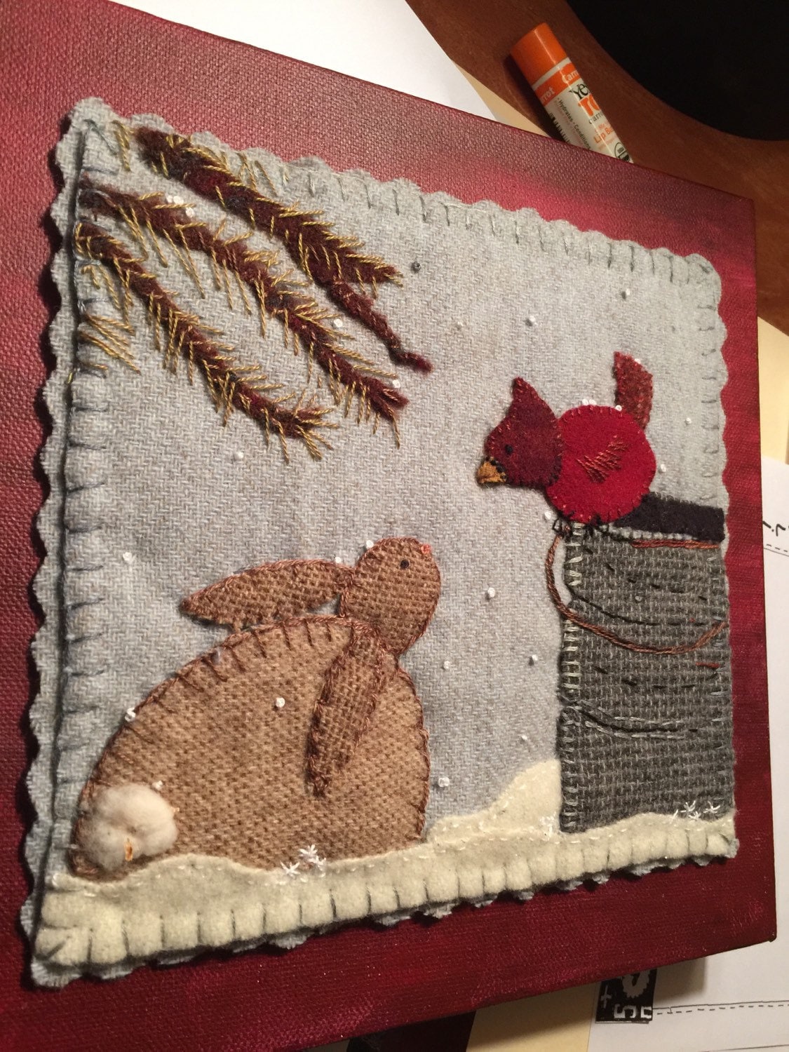 Whats your bucket list Wool applique pattern-US shipping only | Etsy