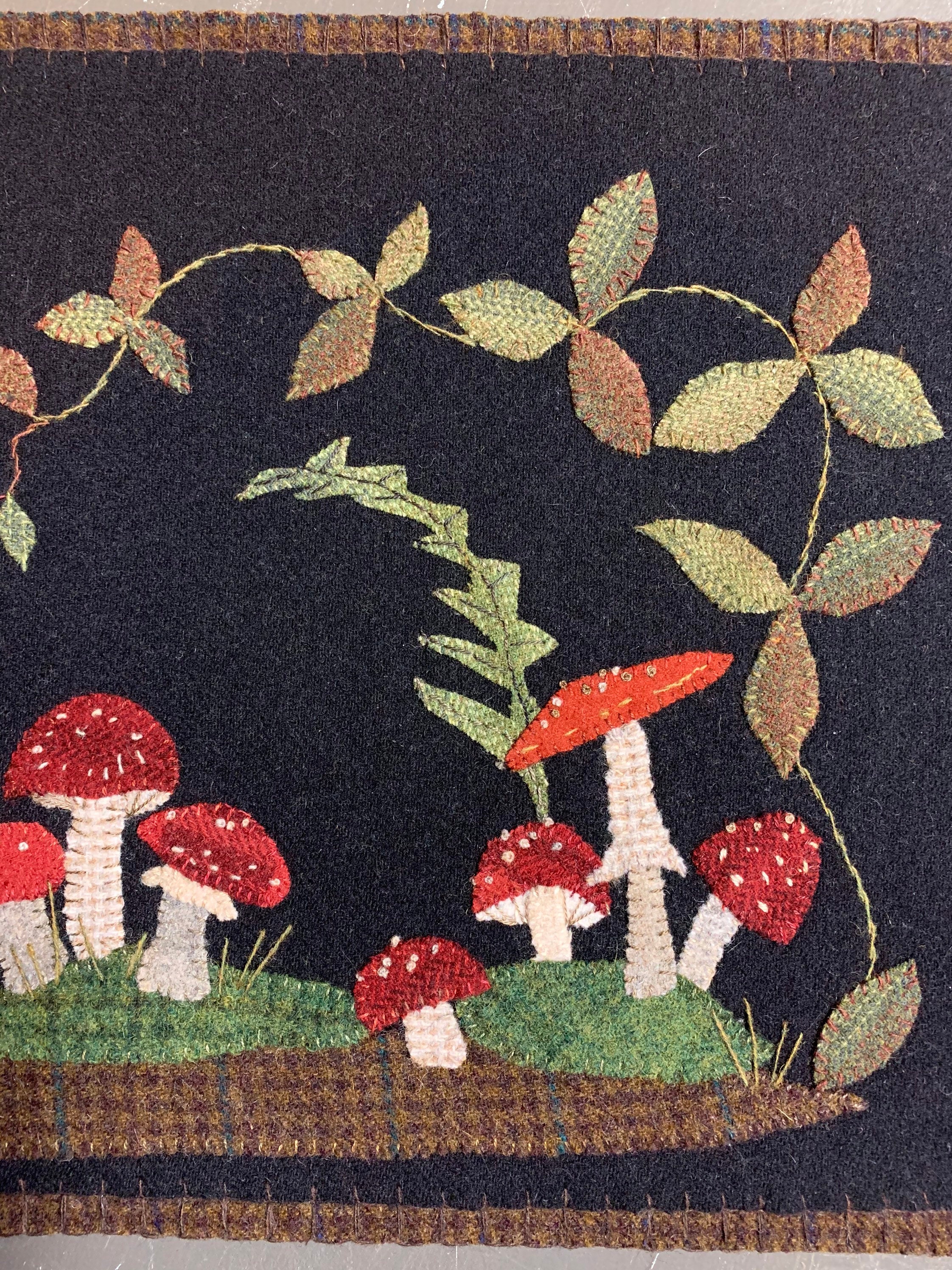 A Fungus is Among Us!!- Wool Appliqué Pattern - Etsy UK