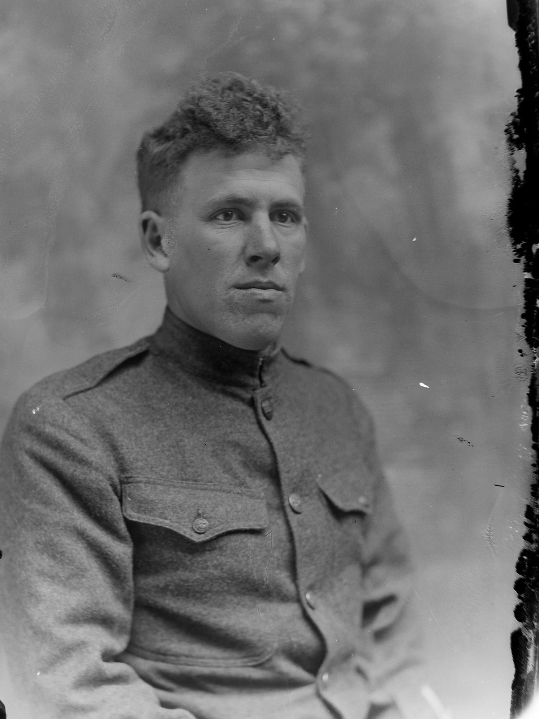 Soldier in Uniform, Antique Plate Negative - Circa Late-1800s - Etsy