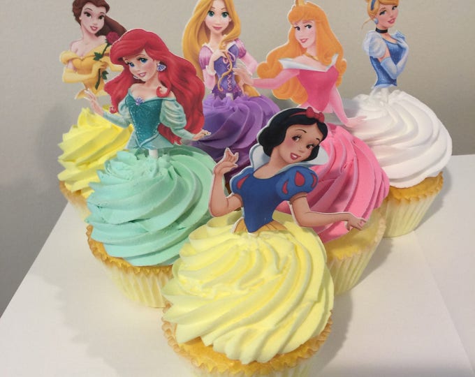 Princess Cupcake Toppers - Etsy