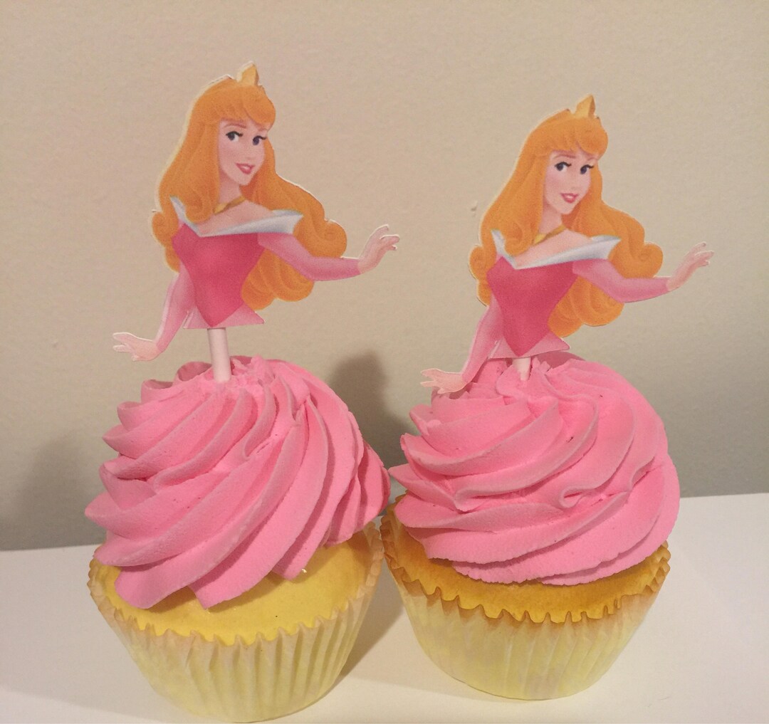 Sleeping Beauty Cupcake Toppers - Etsy