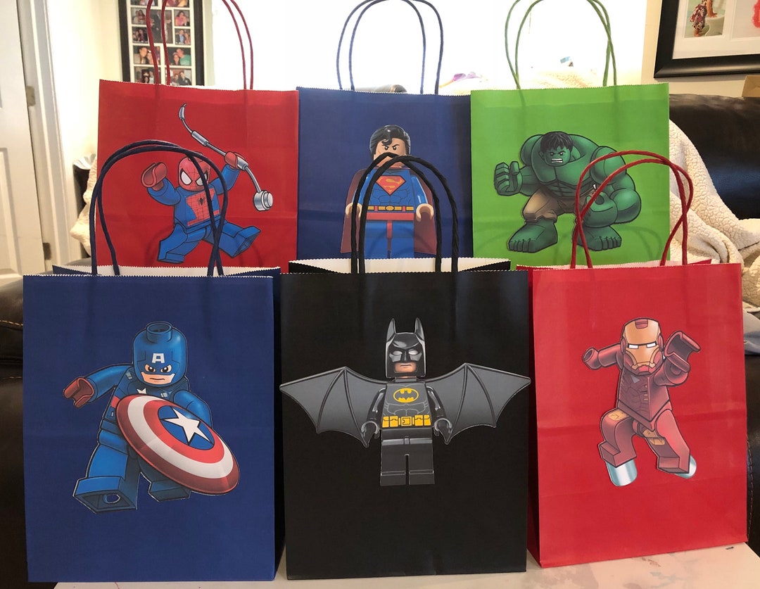 12 Superhero Goodie Bags - Etsy