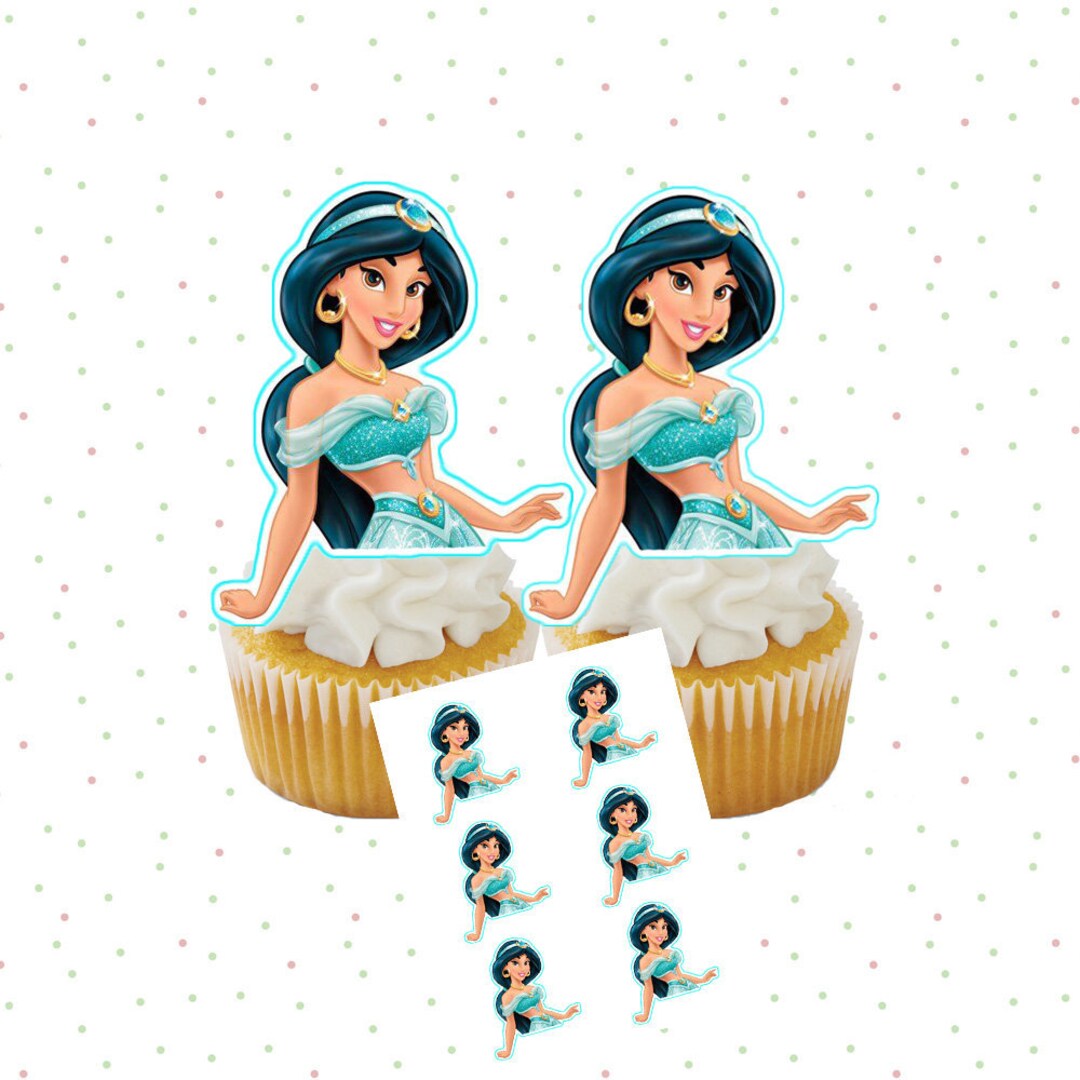 Instant Download Jasmine Cupcake Toppers/ Printable Toppers - Etsy