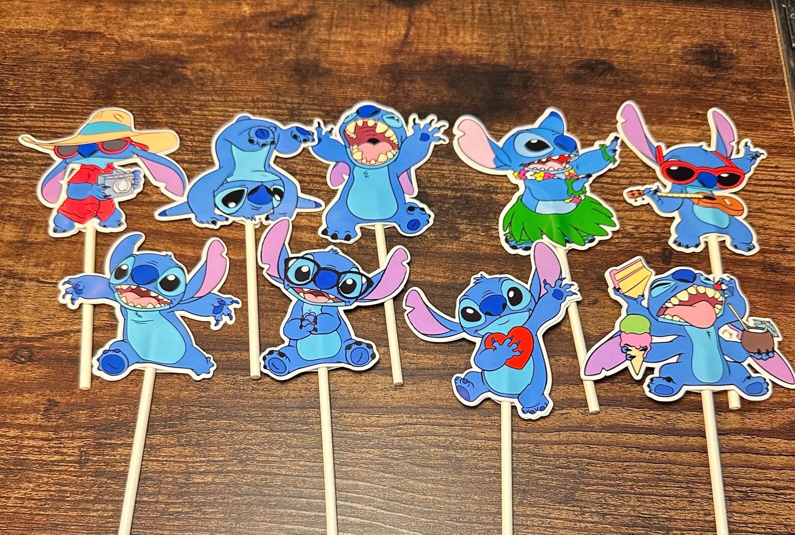 Stitch Cupcake Toppers - Etsy
