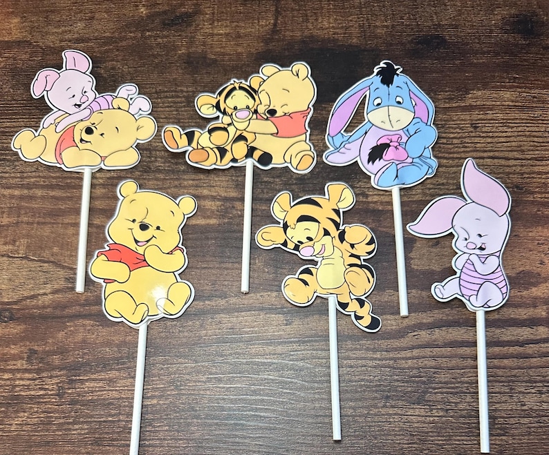 Winnie Baby Cupcake Toppers - Etsy
