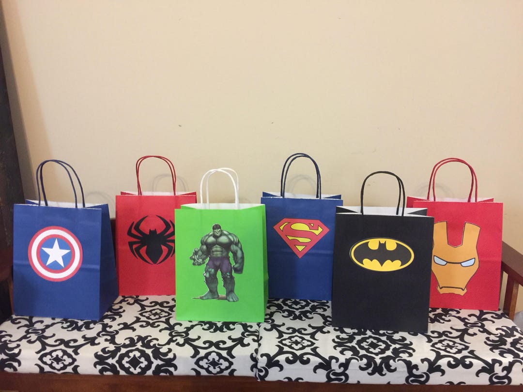 Superhero Goodie Bags - Etsy
