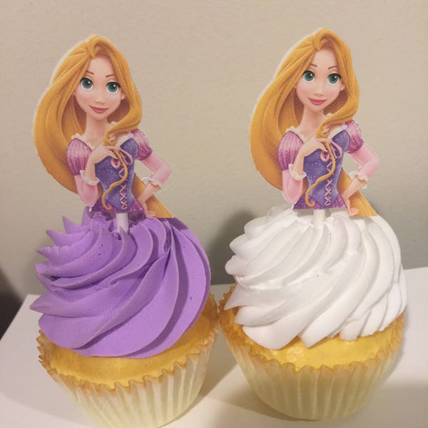 Rapunzel Cupcake Topper - Etsy