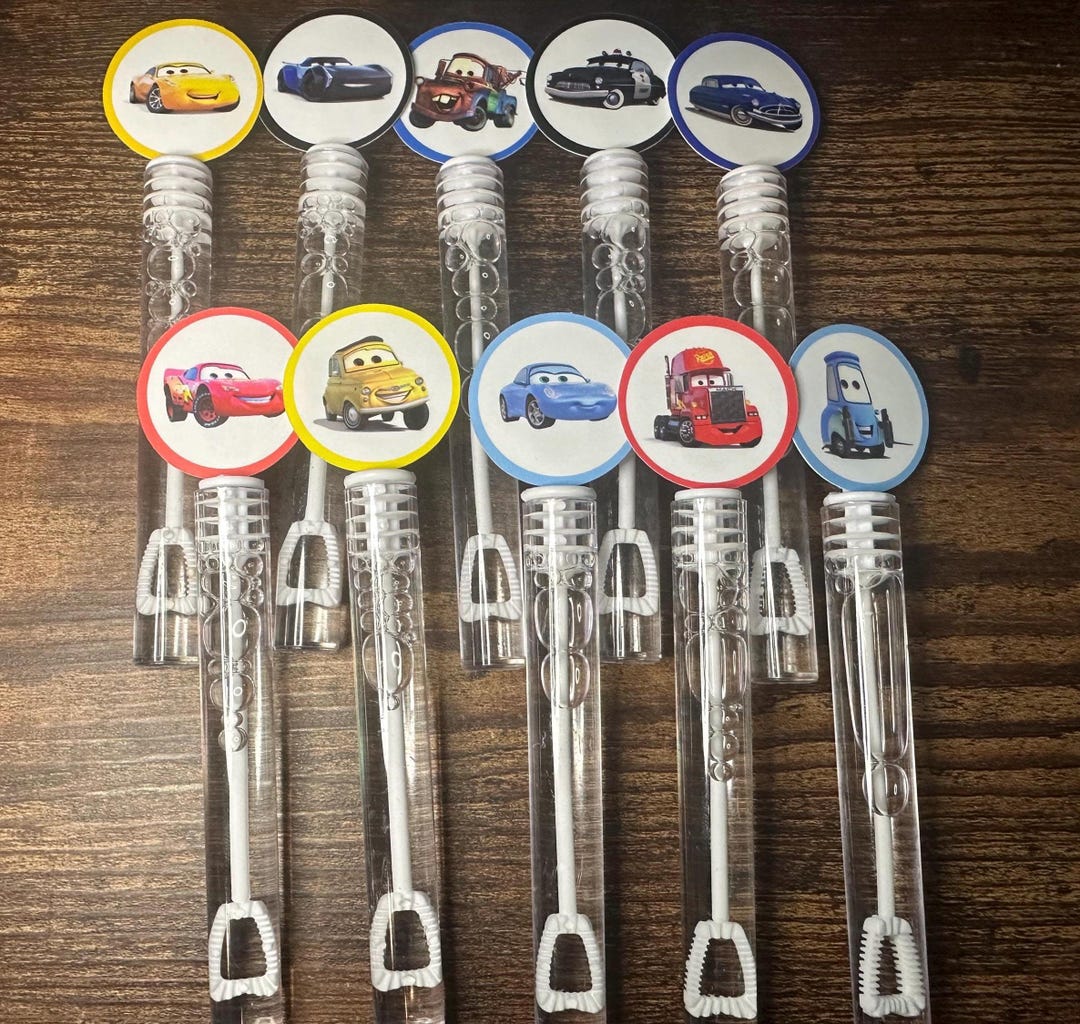Cars Mini Bubbles Party Favors - Etsy