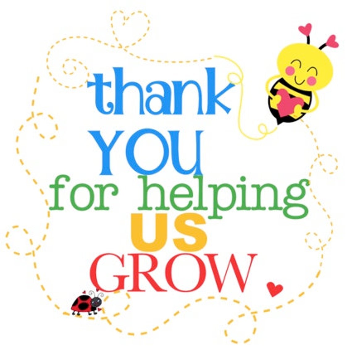 Thank You for Helping Us Grow Teacher Gift DIGITAL DOWNLOAD - Etsy