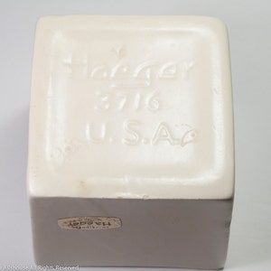 Haeger Square Planter, Haeger 3716 Matte White Vase, Mid Century ...