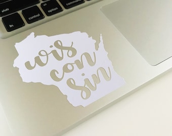 Wisconsin Home Vinyl Decal Car Window Sticker State | Etsy