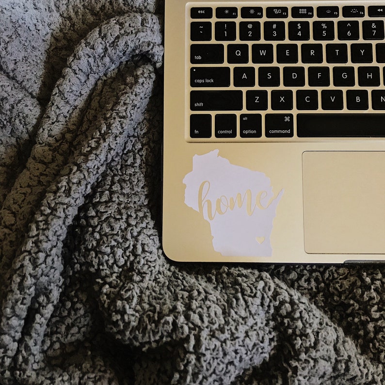 Wisconsin Home Vinyl Decal Car Window Sticker State | Etsy