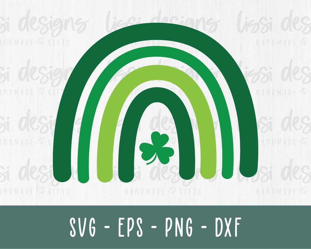 St. Patrick's Day Shamrock Rainbow Clipart (digital Download) - Etsy