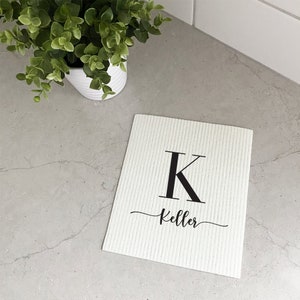Personalized Last Name Swedish Dish Cloths (set of 2): Personalized ...