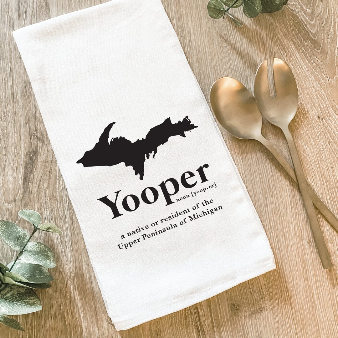 Yooper Towel, Michigan Design, Kitchen Towel, Flour Sack, Kitchen Decor ...