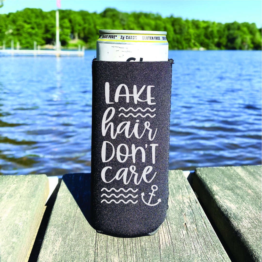 Lake Hair Don't Care Slim Dosenkühler - Neopren Seltzer Sleeve - Etsy ...