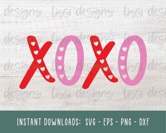XOXO Digital Download Svg Png Dxf Eps | Etsy