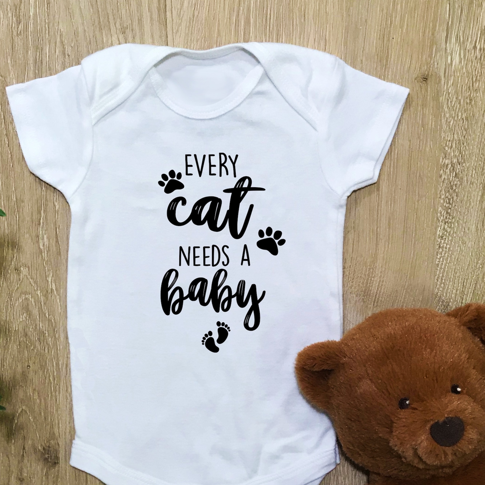 Every Cat Needs A Baby Paw Print Baby Footprint Baby | Etsy