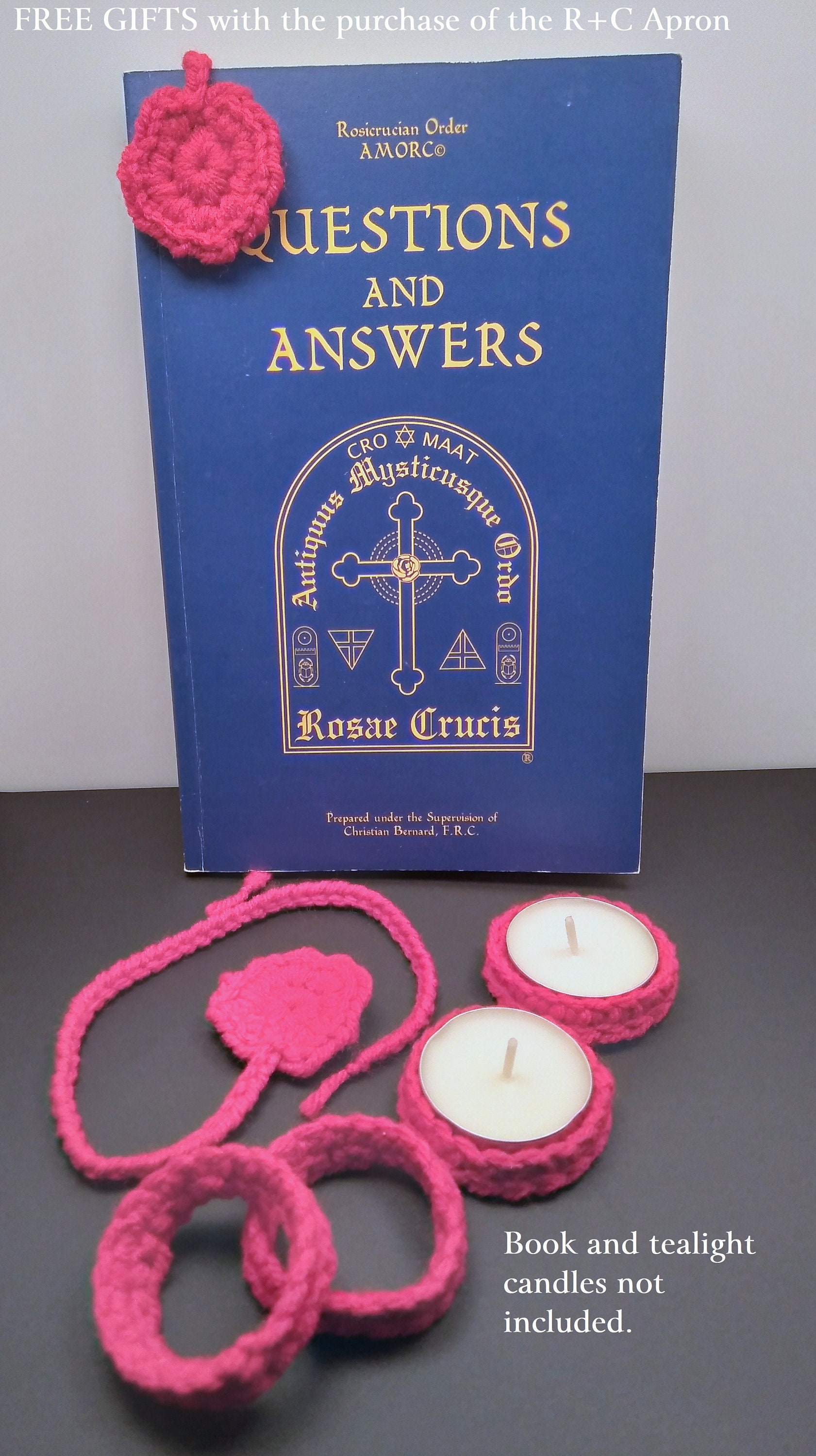 Rosicrucian Ritual Apron 3D Crochet RC Member Item Rose Cross AMORC ...