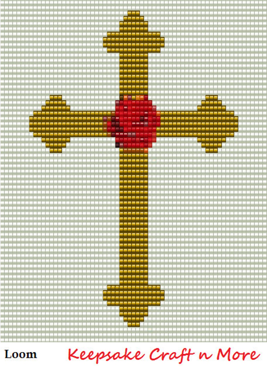 LOOM PDF Pattern: Rosicrucian Cross Rose Cross AMORC Rosicrucian Altar ...