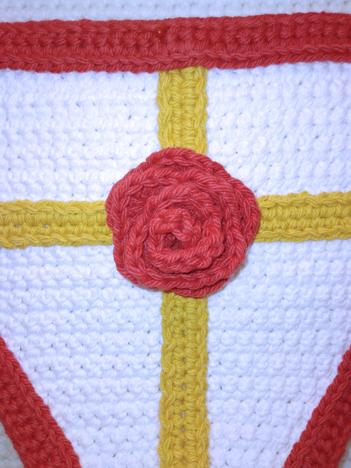 Rosicrucian Ritual Apron 3D Crochet RC Member Item Rose Cross AMORC ...
