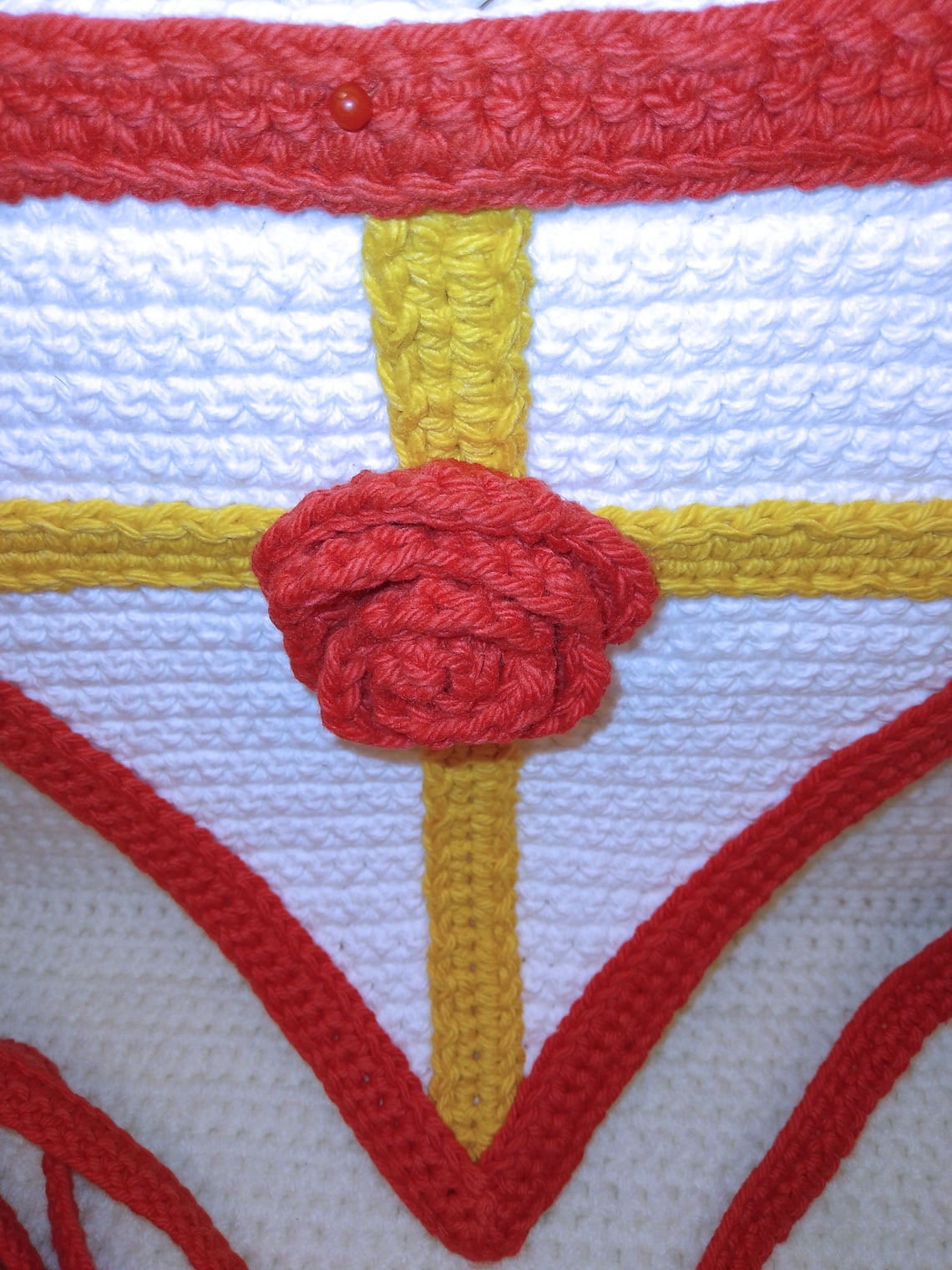Rosicrucian Ritual Apron 3D Crochet RC Member Item Rose Cross AMORC ...