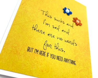 Sad Greeting Card | Etsy