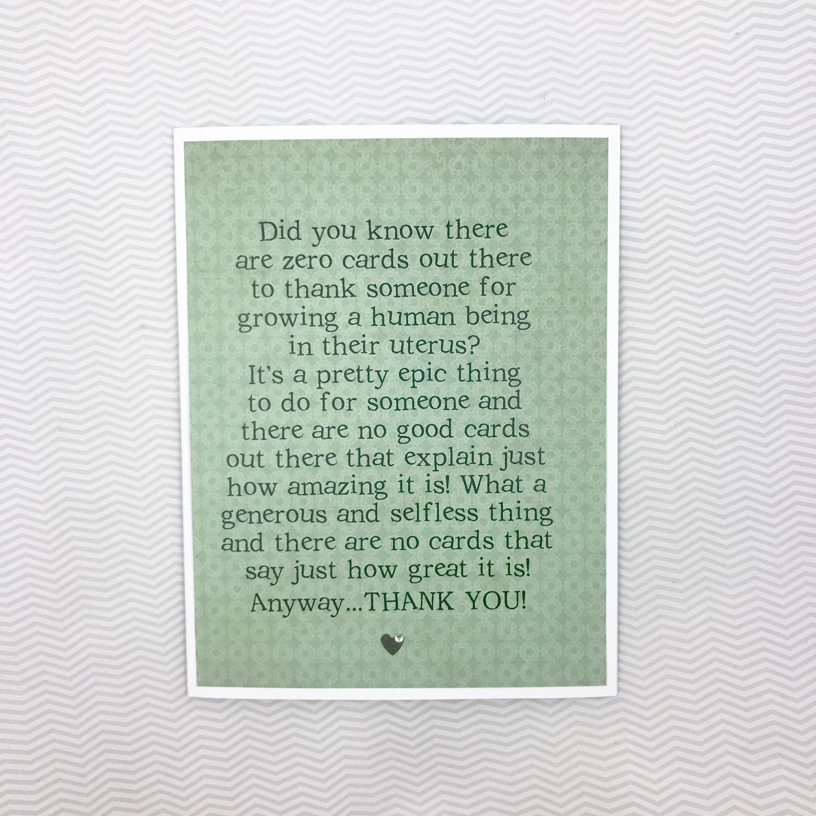 Surrogate Thank You Baby Surrogacy greeting card | Etsy