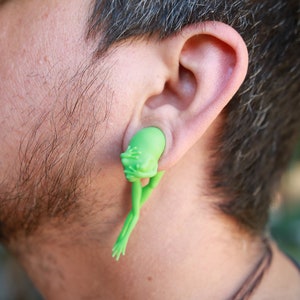 3D Printed Pair of Frog Plugs - Etsy