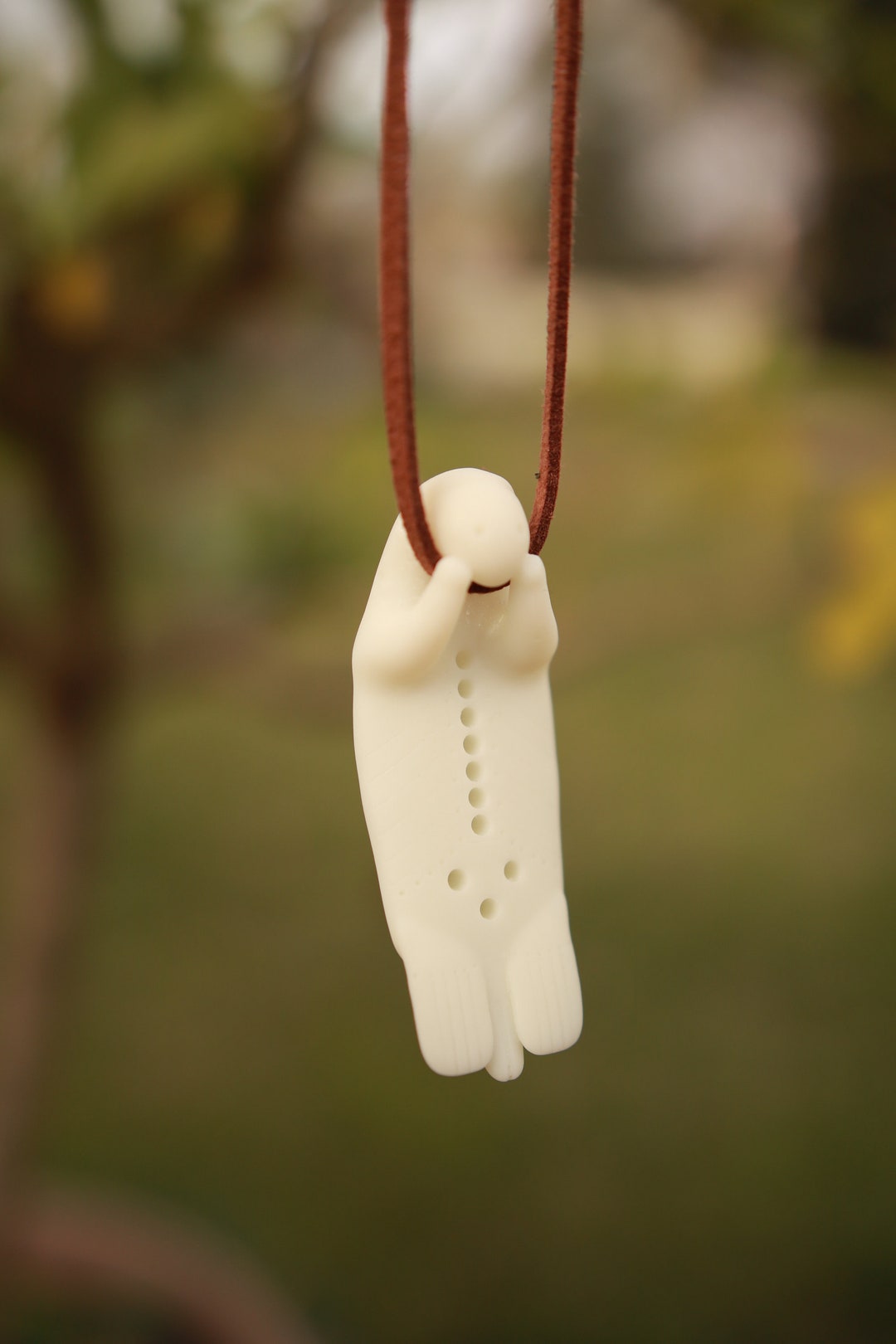 3D Printed Resin Inuit Otter Replica Necklace - Etsy