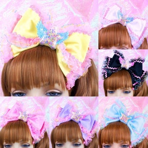 MADE TO ORDER Alice Bow-lolita Headbow-gothic Lolita Bow-lolita Hair ...