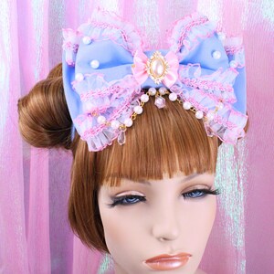 Lolita Head Bow-pink Bow-oversized Bow-hime Gyaru-princess-magical Girl ...