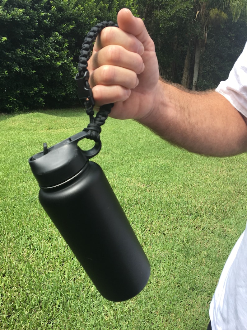 Hydro Handle, Water Flask Handle Sports Cap Wide Mouth, Flask Paracord ...