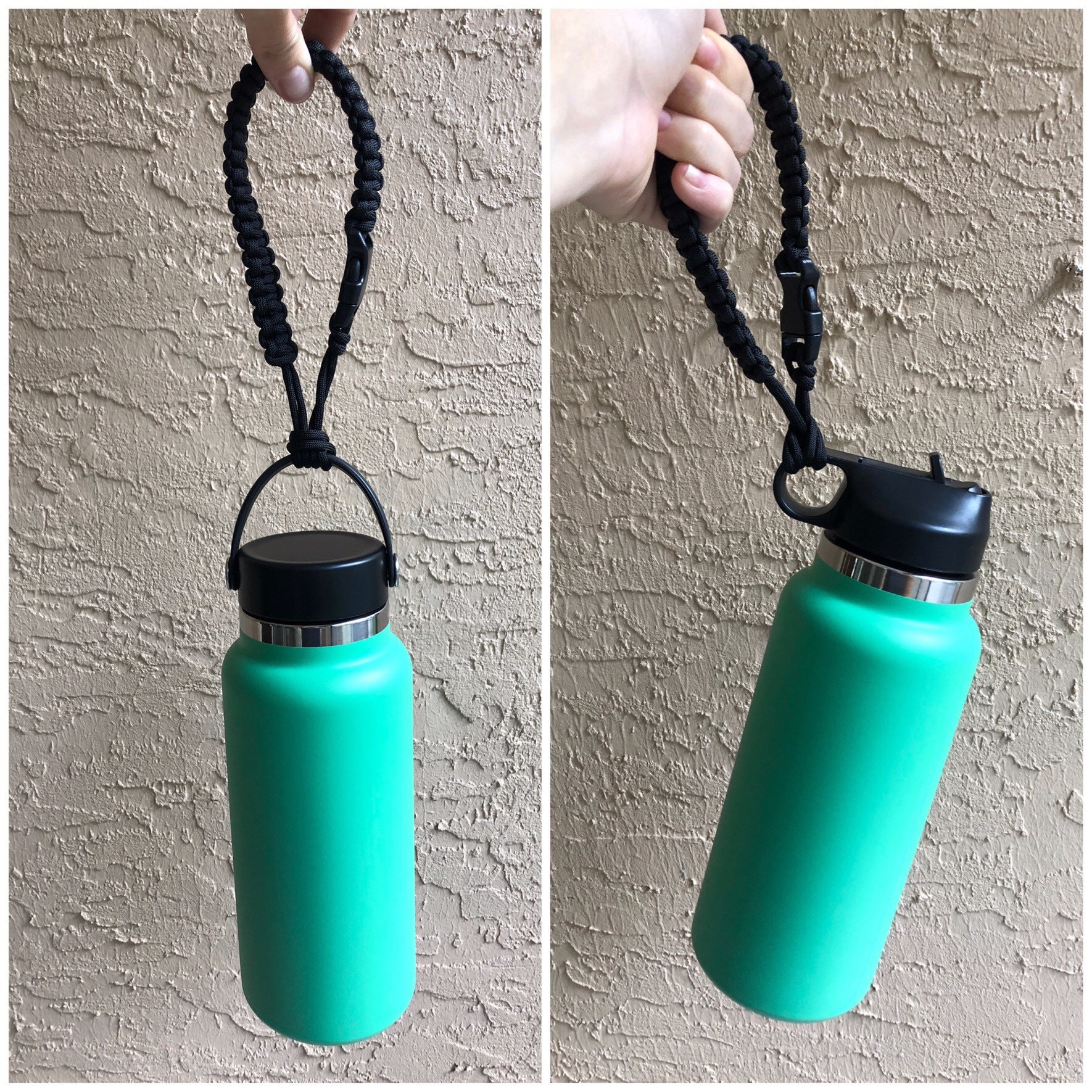 Flask Handle Wide Mouth WITH RIM Water Bottle Holder Water | Etsy