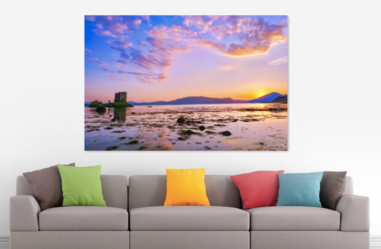Castle Stalker Sunset - Scotland (PRINT or CANVAS) - Etsy
