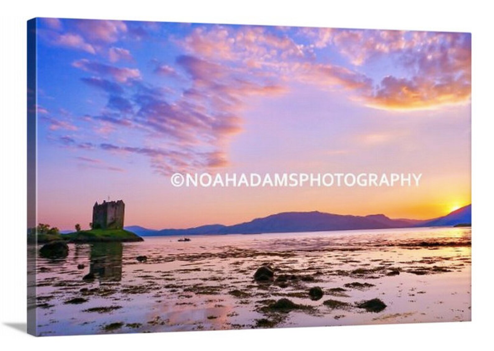 Castle Stalker Sunset - Scotland (PRINT or CANVAS) - Etsy