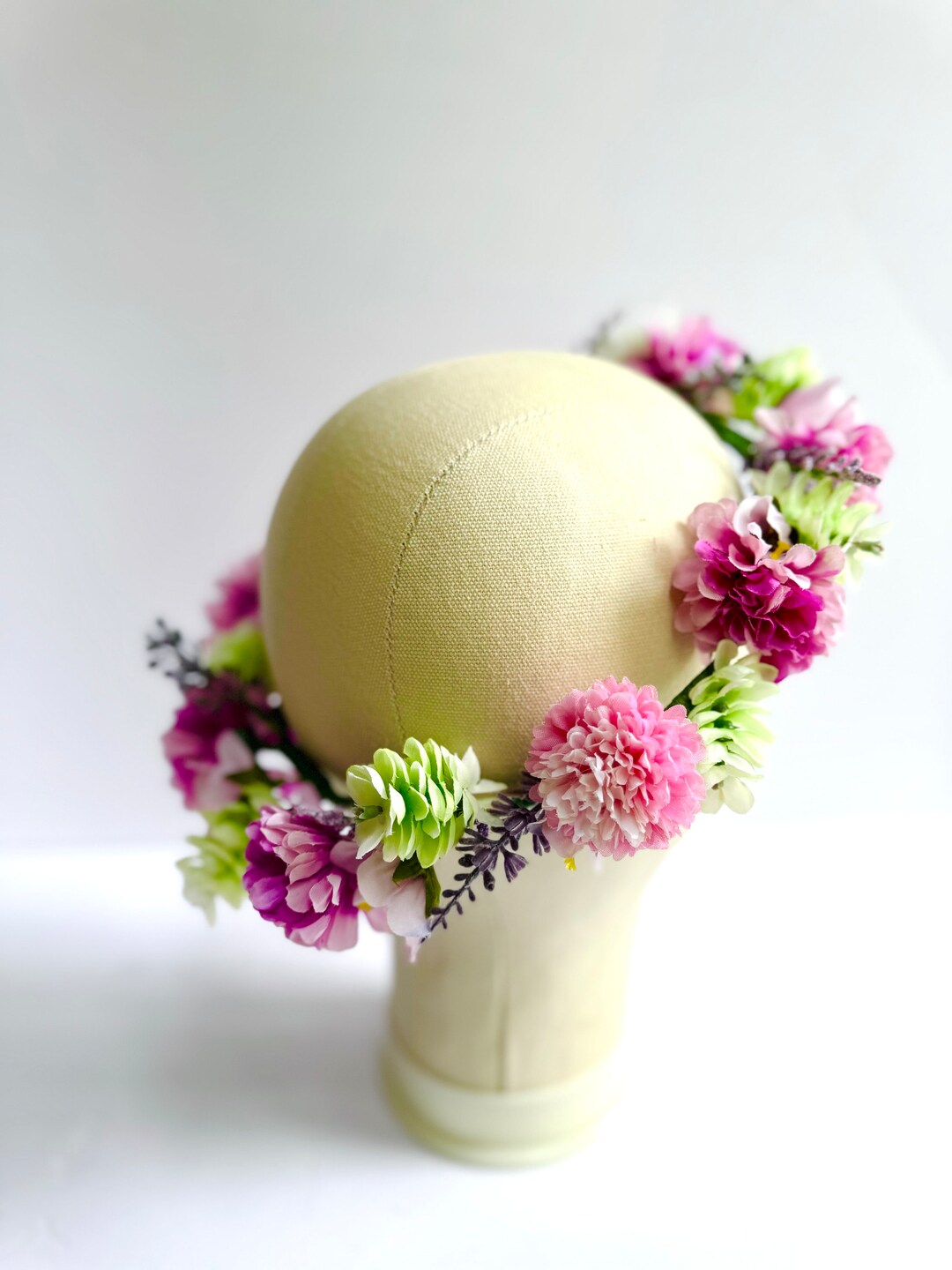 Violet Flower Crown, Purple Floral Crown, Flower Halo, Floral Crown ...