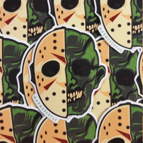 Jason Voorhees Friday the 13th 7 Inch Vinyl Sticker - Etsy