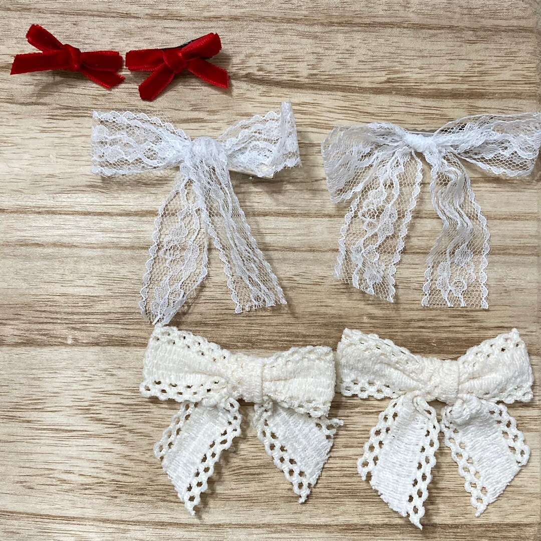 Small and Mini Bow Hair Clips. Assorted Styles. - Etsy