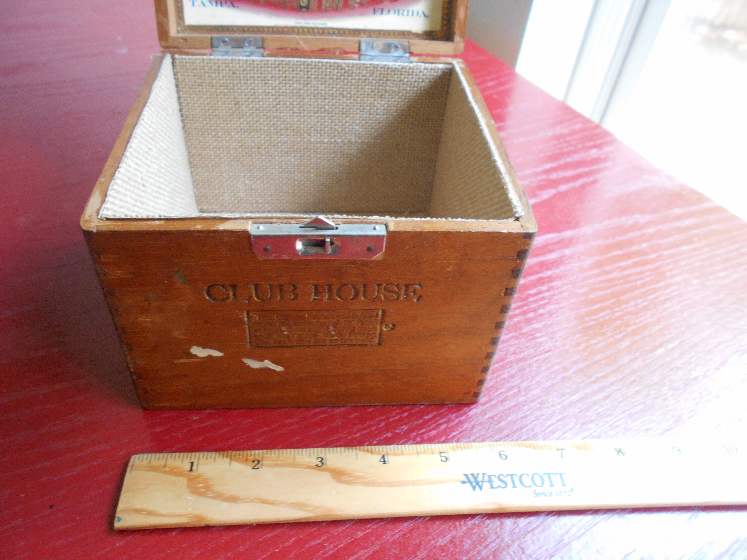 Rustic Cigar Box With Vintage Postcard - Etsy