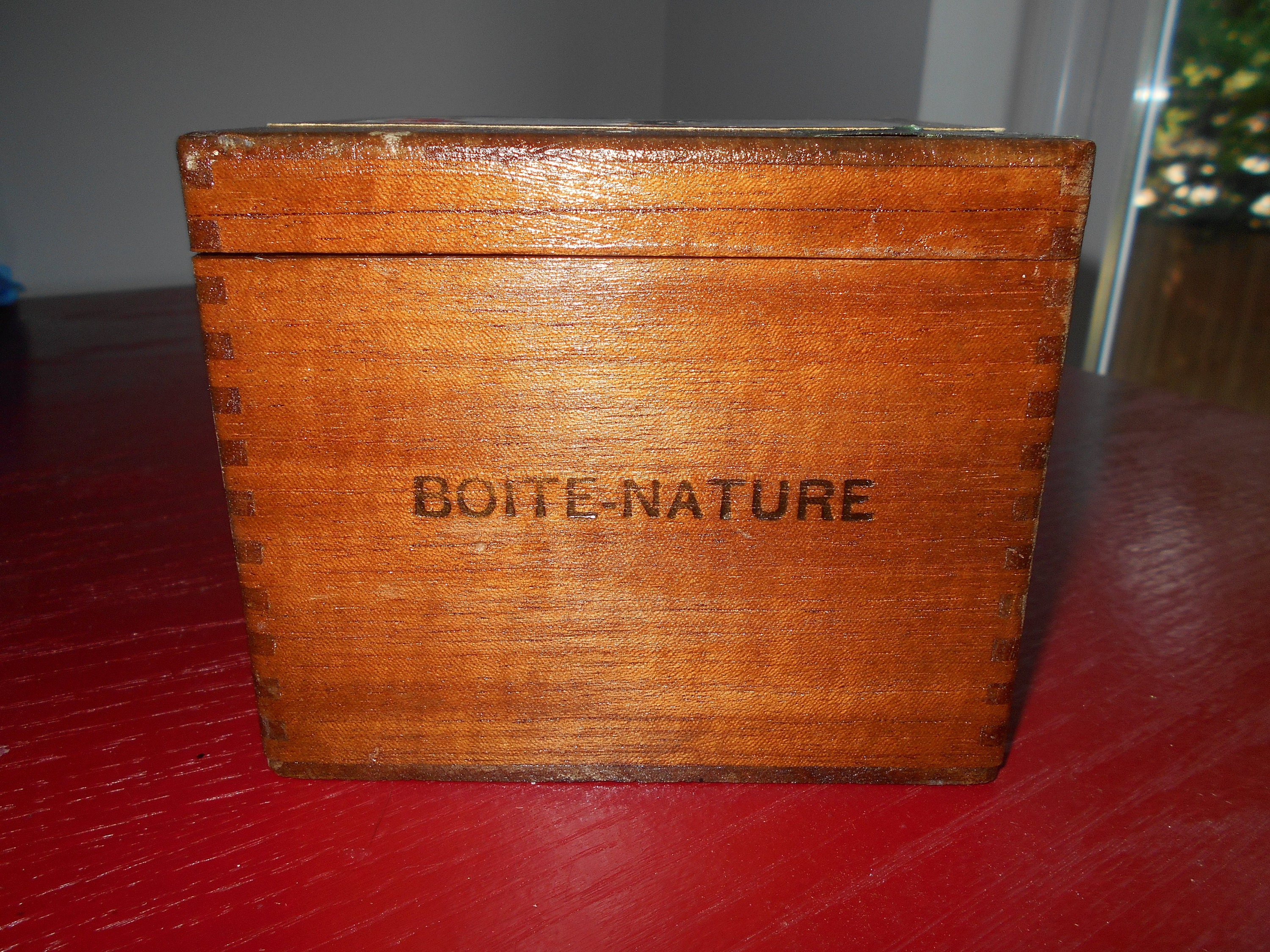 Rustic Cigar Box With Vintage Postcard - Etsy