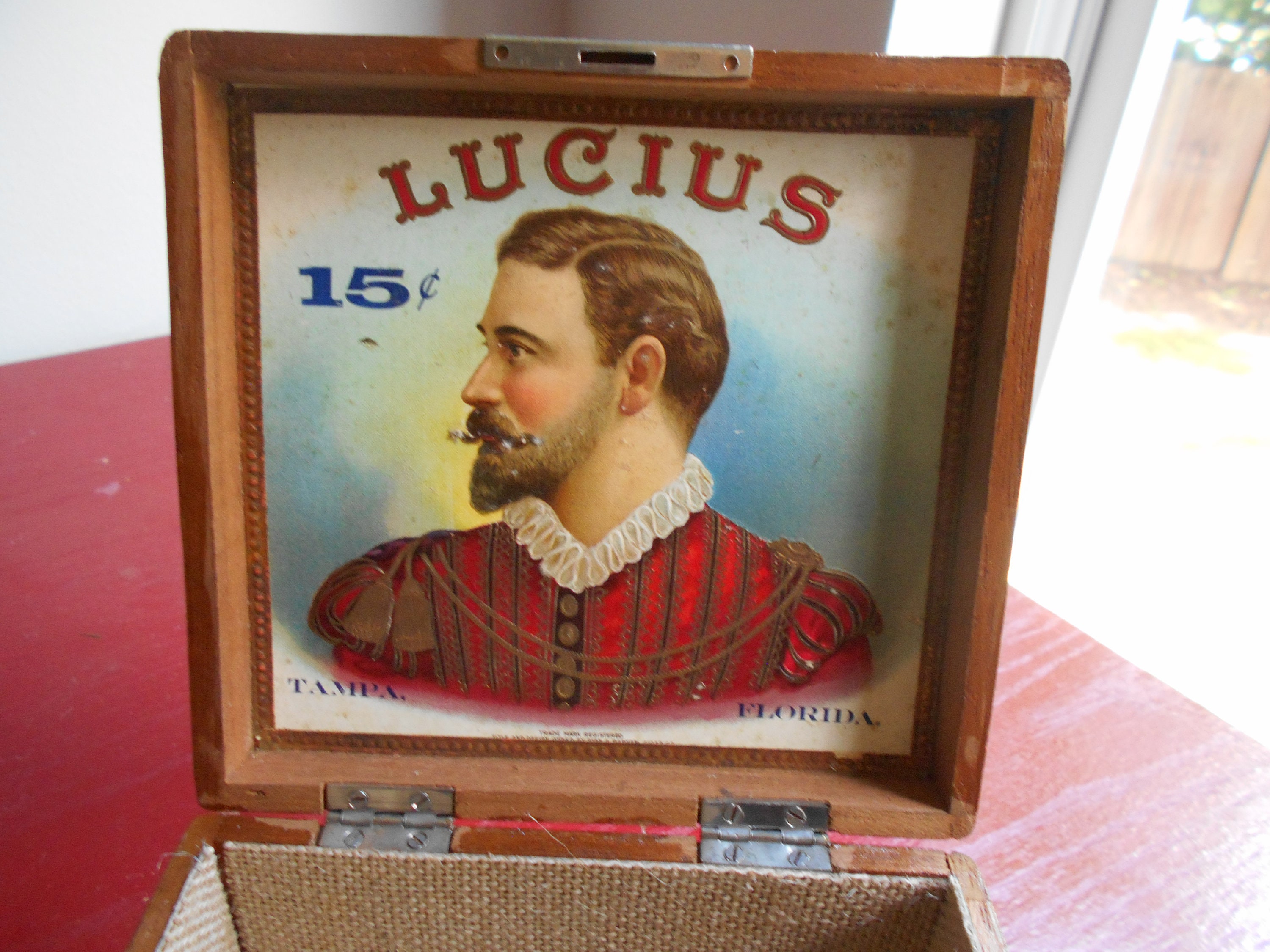 Rustic Cigar Box With Vintage Postcard - Etsy