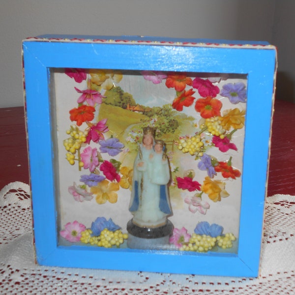 Mary and Jesus Shadow Box - Etsy