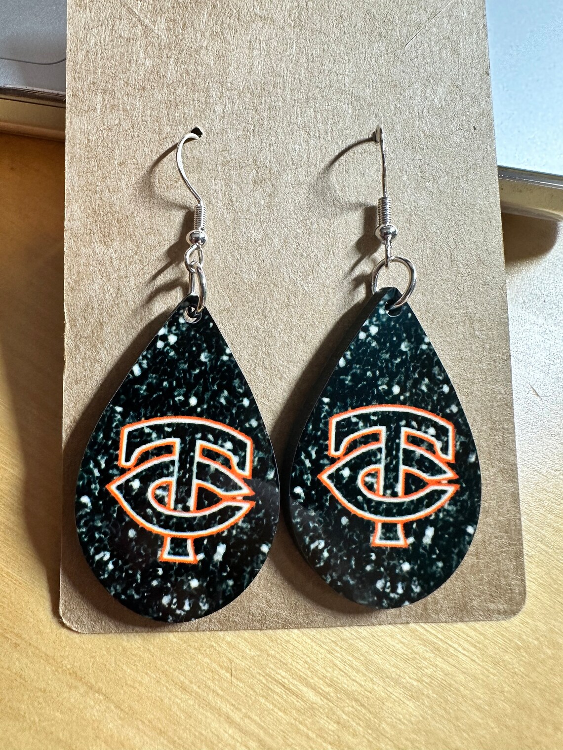 Texas City Sting TC High School Football Sublimation Teardrop Earrings ...