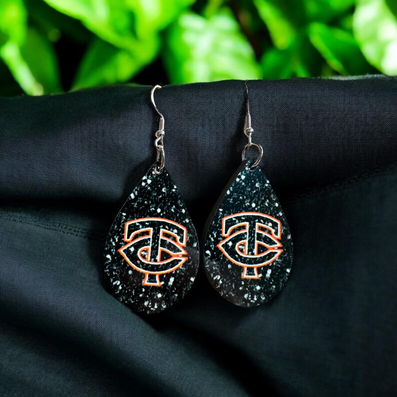 Texas City Sting TC High School Football Sublimation Teardrop Earrings ...